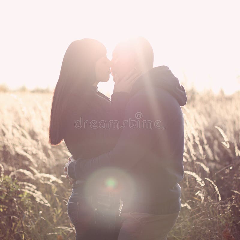 Young couple kissing stock image. Image of fashion, cowboy - 41793475