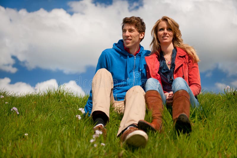 Young couple in nature stock photo. Image of girl, netherlands - 24566326