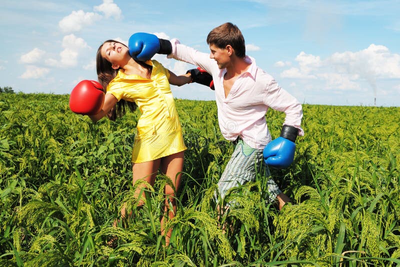 Young couple at odds stock photo. Image of emotions, fighting - 11600726