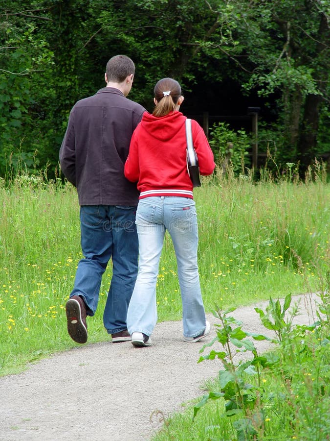 Young Couple out Walking stock image. Image of medow, path - 861249