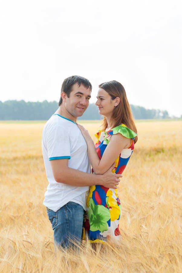Young Couple of People Hugging Stock Photo - Image of family, couple ...