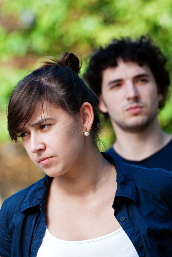 Conflict and Emotional Stress in Young Couple Stock Image - Image of ...