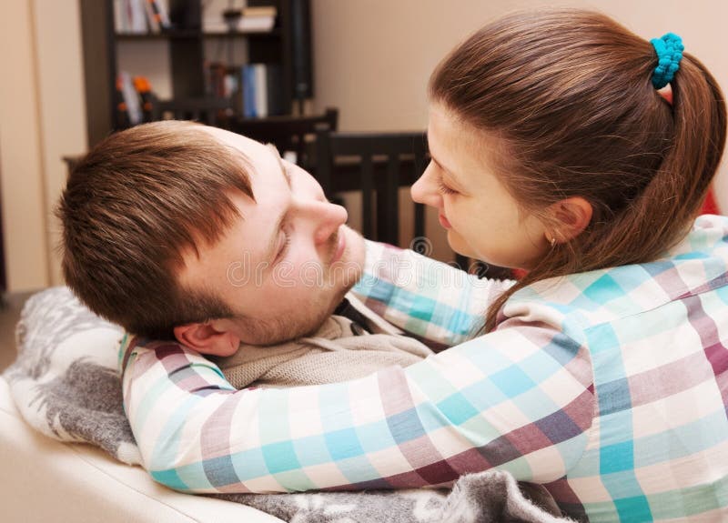 Young couple reconciled stock image. Image of couple - 66679839