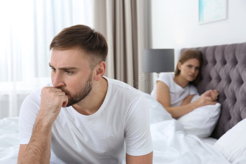 Young Couple with Relationship Problems Ignoring Each Other Stock Photo ...