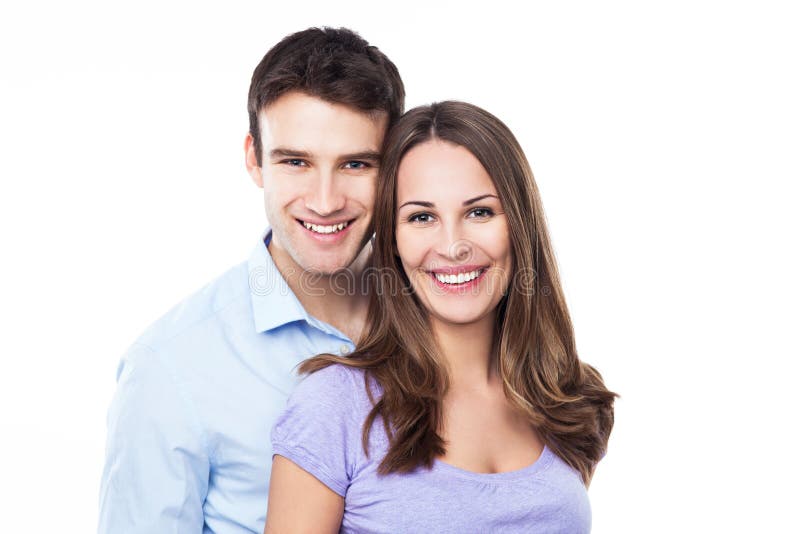 Young Couple Smiling Stock Image Image Of Young Adult 38345979