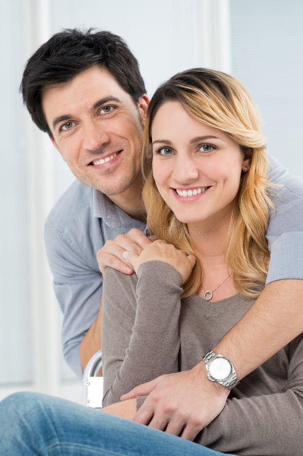 Young Couple Smiling stock image. Image of beautiful - 39865487