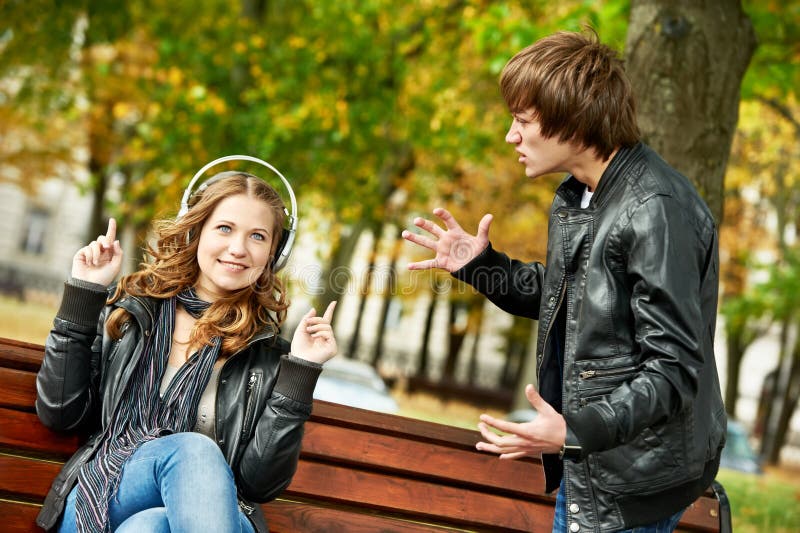 Young Couple in Stress Relationship Stock Image - Image of ...