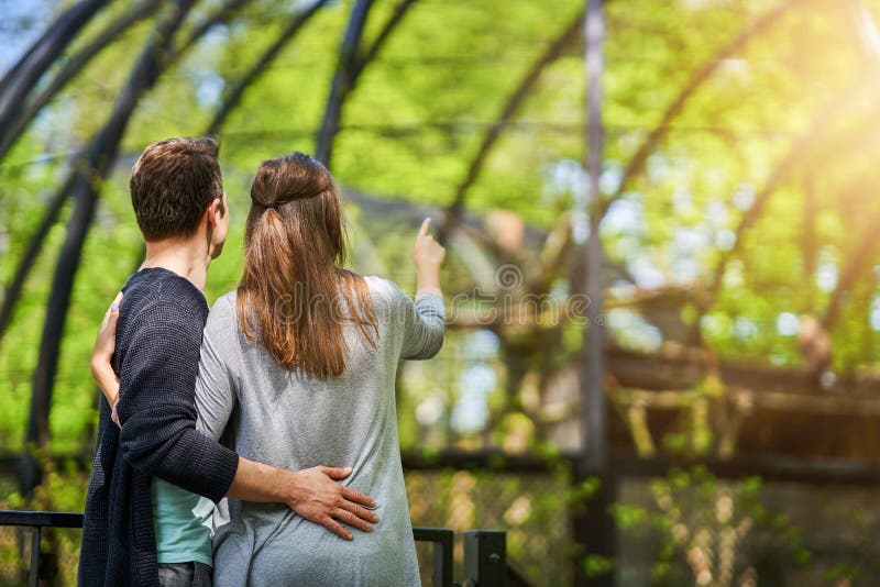 Young Couple Strolling in the Park Stock Image - Image of love ...