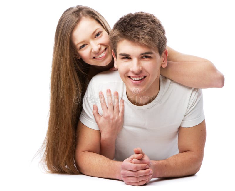 Happy Couple Sits on the Sofa Stock Photo - Image of home, adult: 34416782