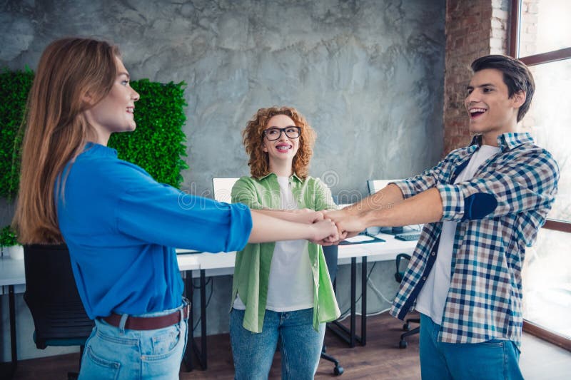 Young Coworkers Dressed Casually Collaborating in a Bright Modern ...