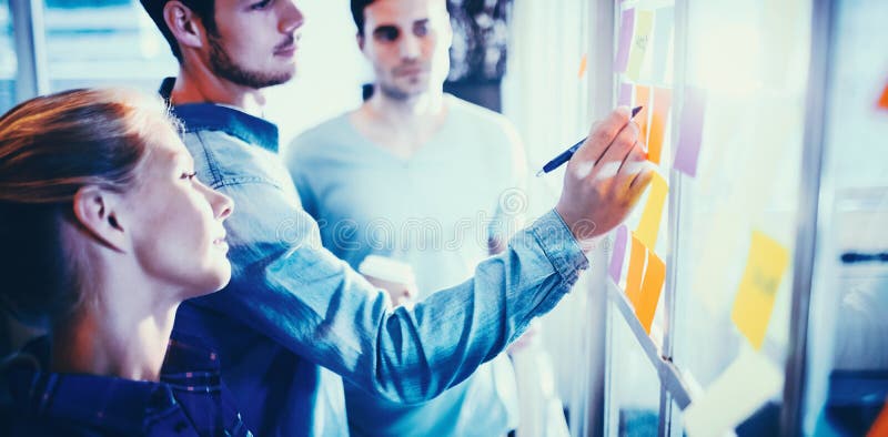 Young Creative Business People Stock Image - Image of concentration ...