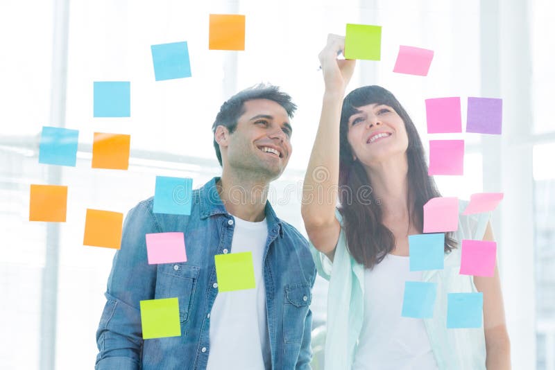 Young Creative Business People Writing Photo Editor Stock Image - Image ...