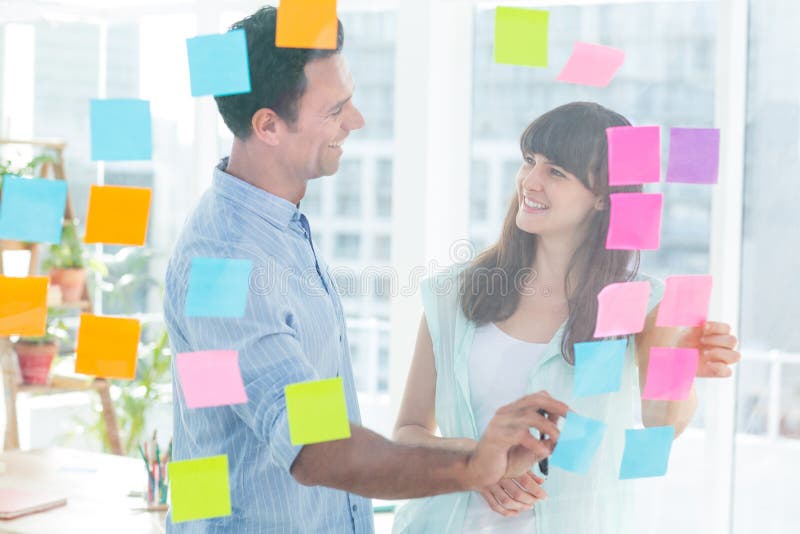 Young Creative Business People Writing Photo Editor Stock Image - Image ...