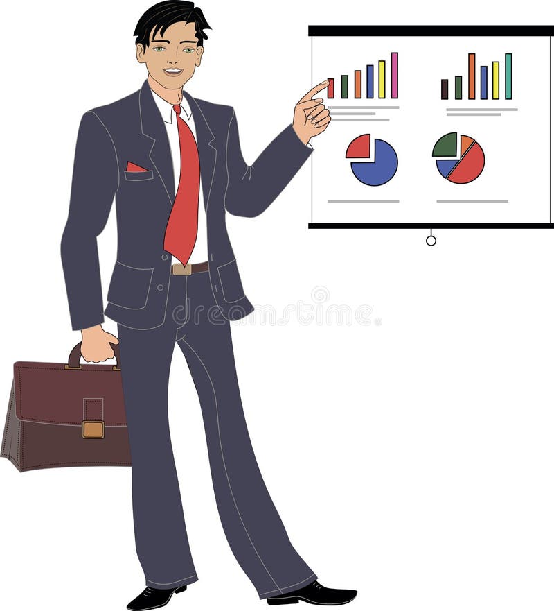 A Young Businessman Made a Successful Deal Stock Vector - Illustration ...