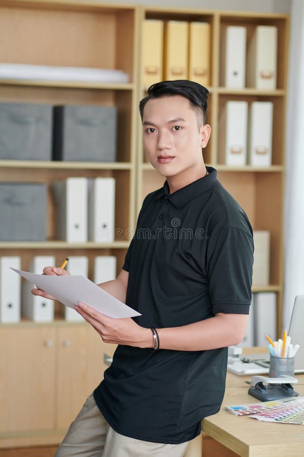 Young Creative Interior Designer Stock Image - Image of occupation ...