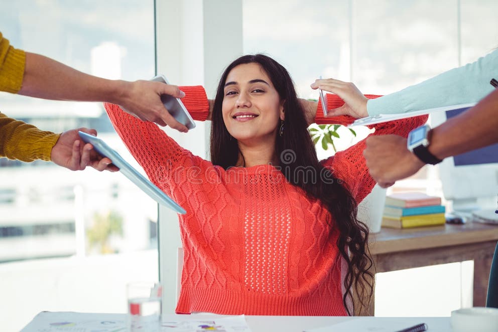 Young Creative Manager Feeling Relaxed Stock Photo - Image of happy ...