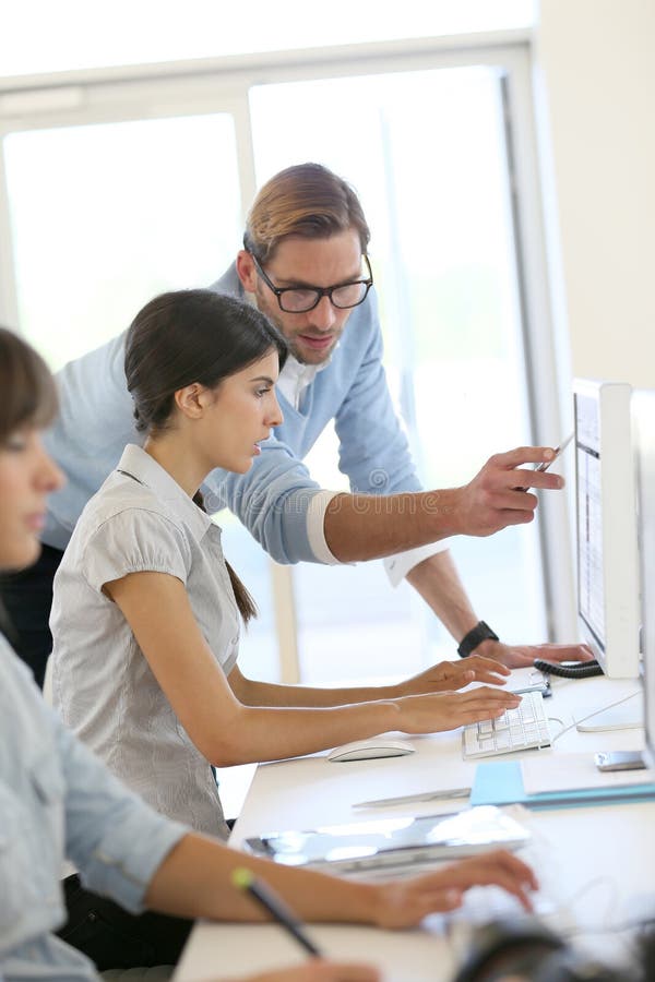 Young Creative People Working at Office Stock Photo - Image of person ...