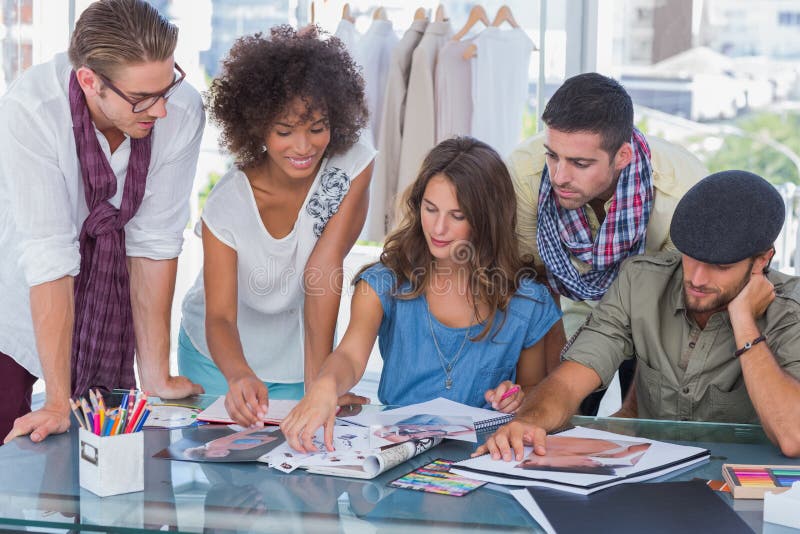 Creative Team Having Brainstorming Session Stock Image - Image of ...
