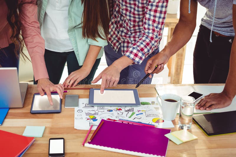 Young Creative Team Working Together Stock Photo - Image of adult ...