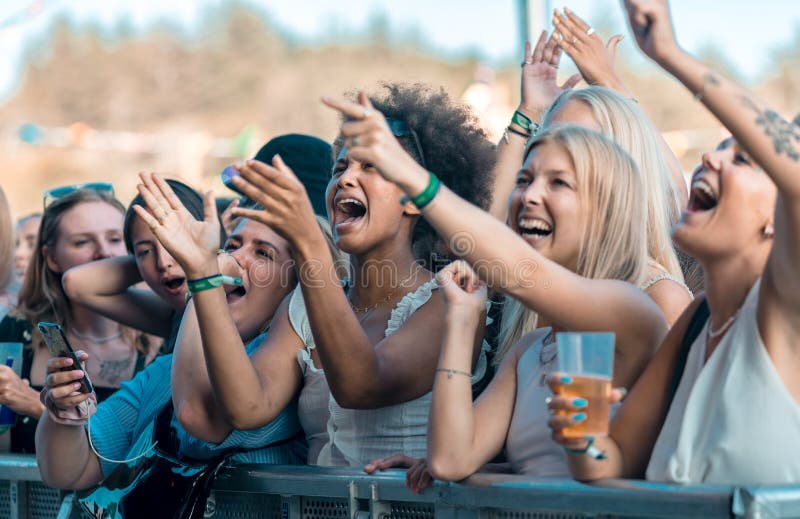 Young Crowd of People Having Fun during a Festival in Tisvildelej ... Young Crowd of People Having Fun during a Festival in Tisvildelej ...