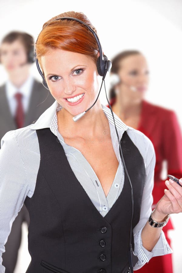 Young customer service stock photo. Image of center, helpful - 21956926