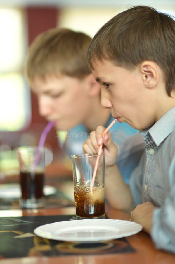 Young boy drink stock photo. Image of caucasian, family - 40988270