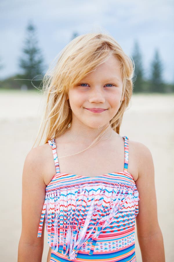 Young Cute Girl at the Beach Stock Photo - Image of beach, summer: 38046796