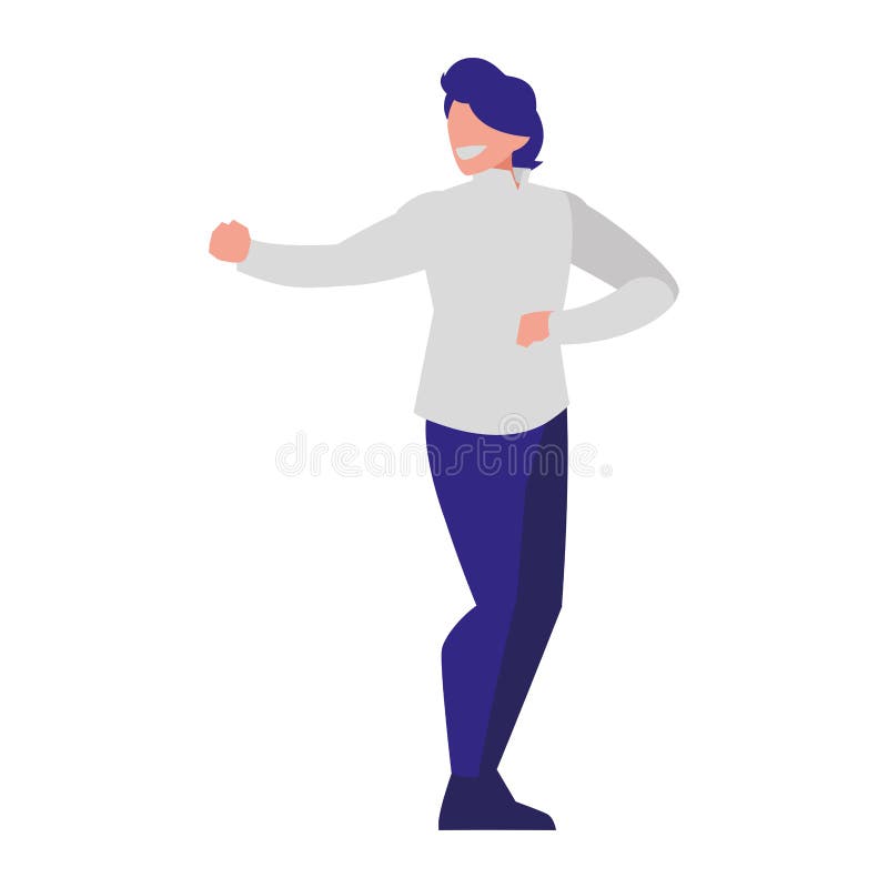 Young Dancer Disco Style Character Stock Illustration - Illustration of ...