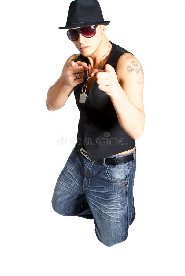 Young dancer pointing stock image. Image of model, looking - 13539253