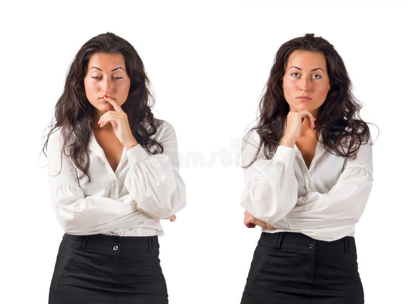 Woman in Doubt stock photo. Image of confusion, doubt, attractive - 805826