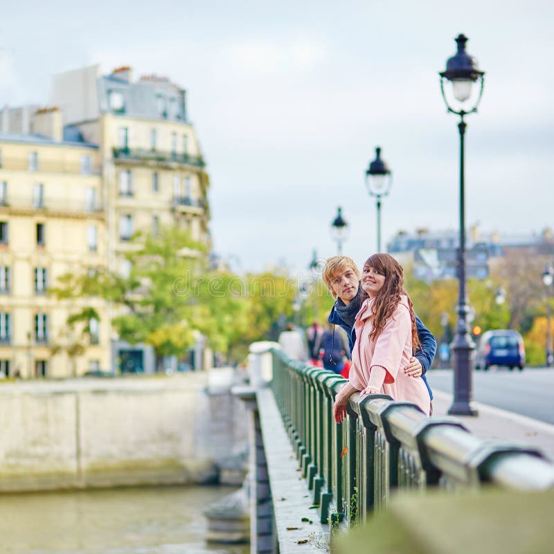 Young Dating Couple in Paris Stock Photo - Image of feeling, lifestyle ...