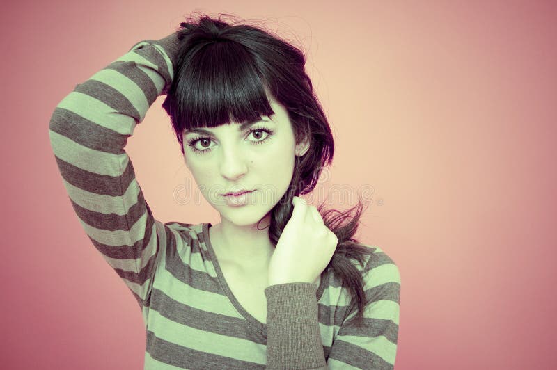 Young and demure. stock image. Image of female, alluring - 1862327