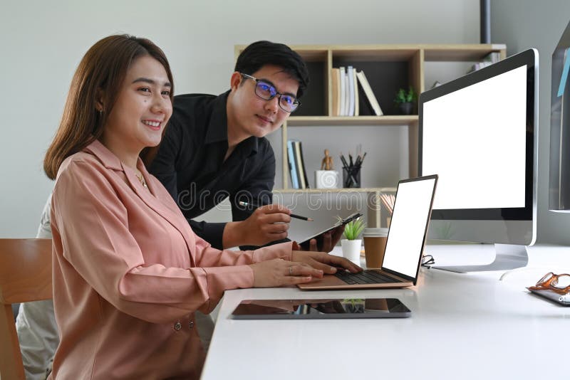 Designer Group Working Together in Creative Office. Stock Photo - Image ...