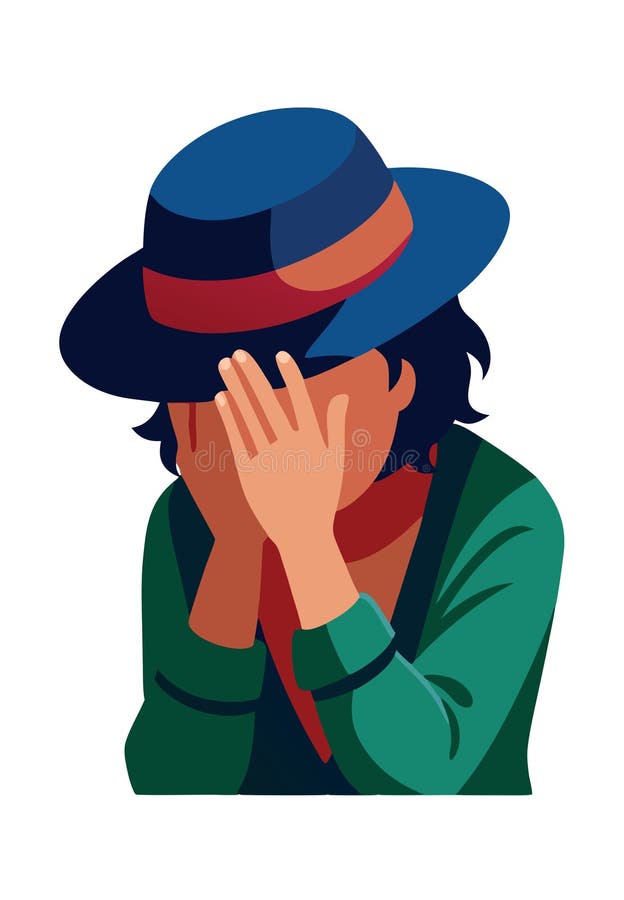 Young Detective Character Wearing Hat and Looking Down at Crime Scene ...