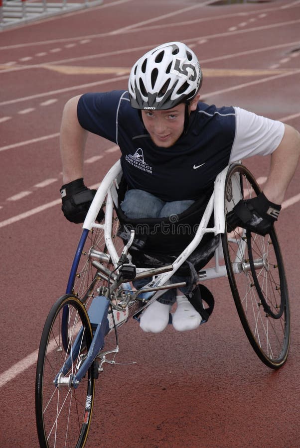 Disabled Athletes Compete in a Bike Race Editorial Stock Photo - Image ...