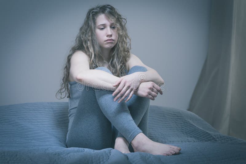 Young discourage woman stock image. Image of life, depressed - 52558519