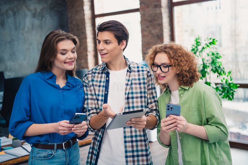 Young Diverse Group of Coworkers Collaborating in a Modern Office ...