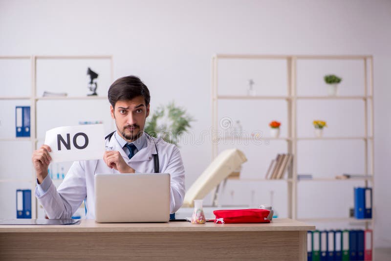 Young Male Doctor in Decision Making Concept Stock Image - Image of ...