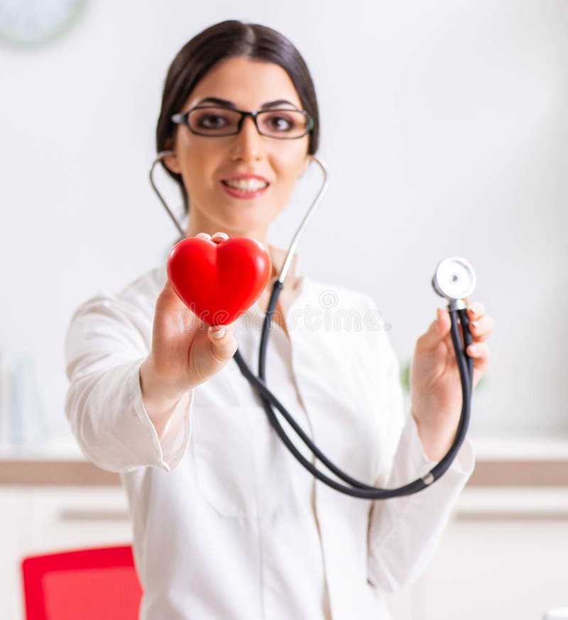 Young Doctor in Heart Care Concept Stock Image - Image of exam, cardiac ...