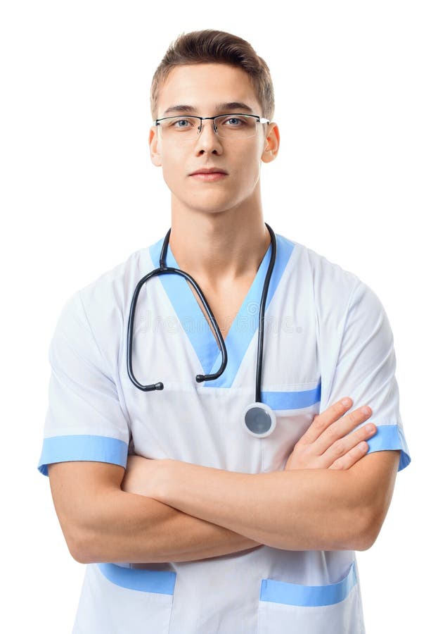 Young Smiling Waiter with Empty Tray Stock Image - Image of concierge ...