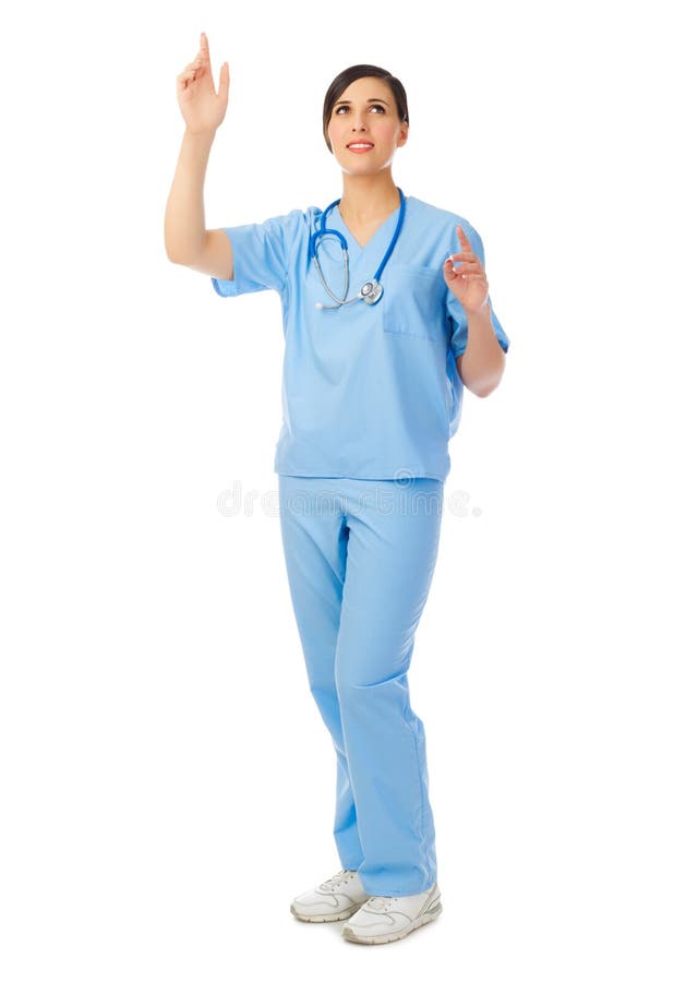 Young Doctor with the Raised Hands Stock Image - Image of care, medical ...
