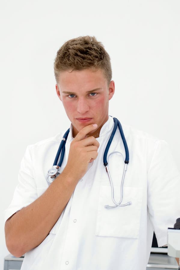 Young doctor serious look stock photo. Image of serious - 11109470