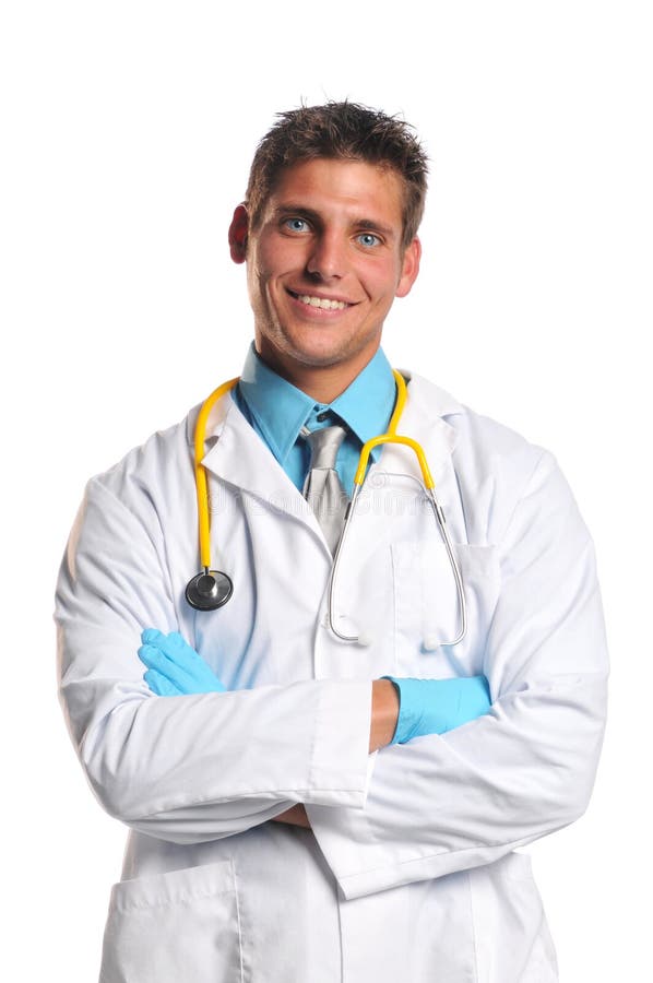 Young doctor smiling stock image. Image of human, happy - 12876389
