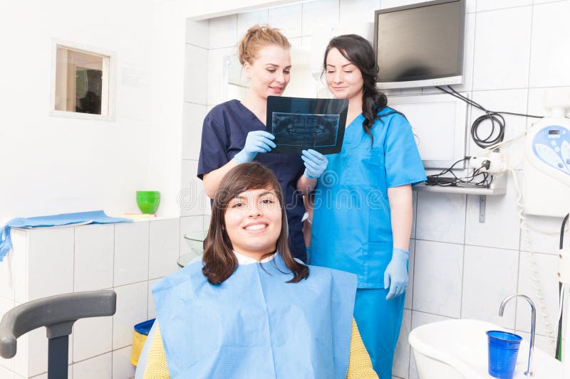 Young Patient Acting Foolish during Head Examination Stock Image ...