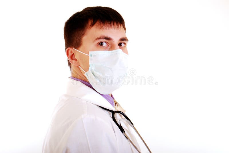 Young doctor at work. stock photo. Image of procedure - 13586768