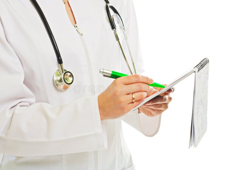 Young Doctor Writes Something Stock Image - Image of ideas, nurse: 17248593