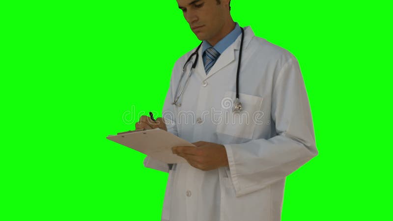 Young Doctor Writing on Clipboard Stock Footage - Video of healthcare ...