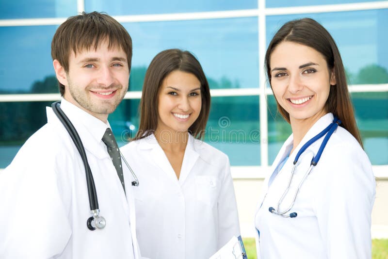 Young doctors stock image. Image of mature, coat, profession - 16290145