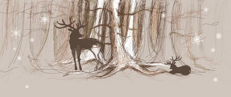 Baby Deer in Snow Fall Looking at Camera Stock Photo - Image of baby ...