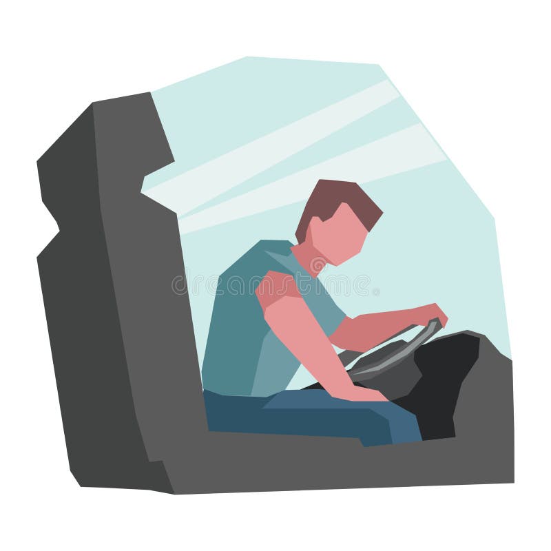 Young driver illustration stock vector. Illustration of face - 231703176